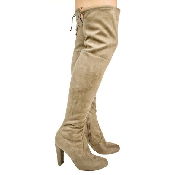 Cape Robbin | Shoes | Elegant Tan Overtheknee Thigh High Boots | Poshmark